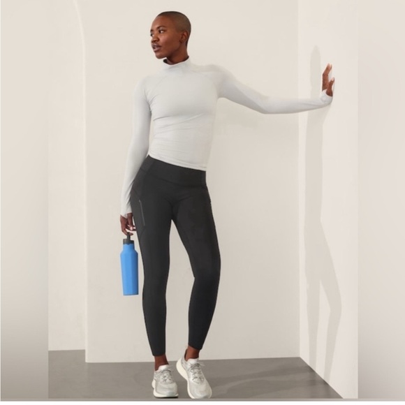 Athleta | Pants & Jumpsuits | Nwt Athleta Rainier Black Tight Size Xsp ...